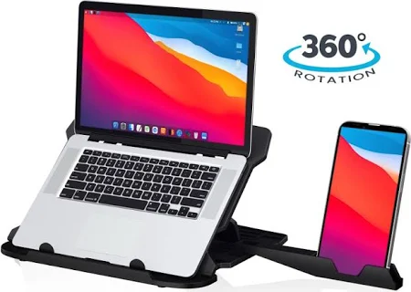 Foldable Adjustable Laptop Stand With Mobile Stand - Mega Corporation